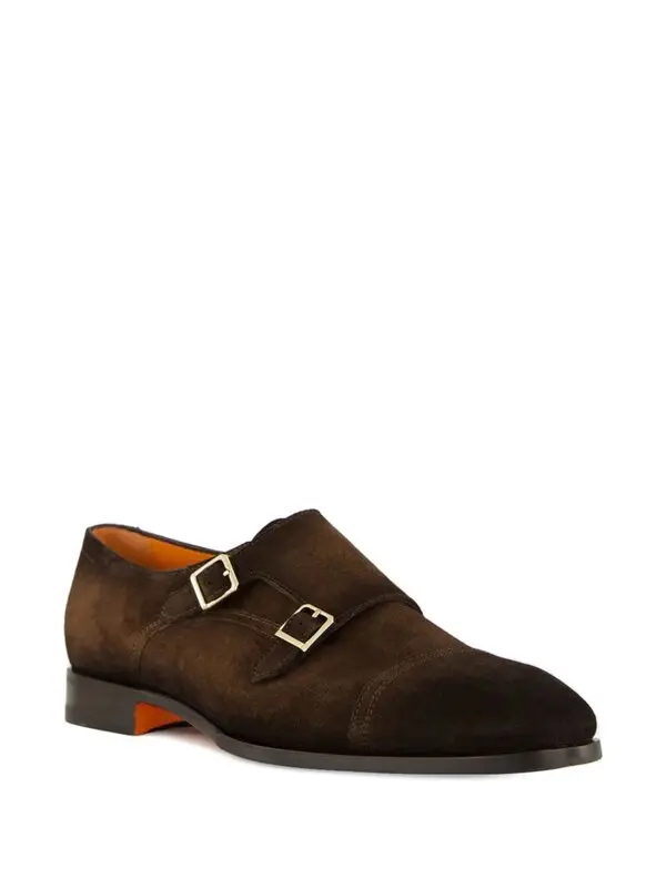 Santoni Double Buckle Loafer