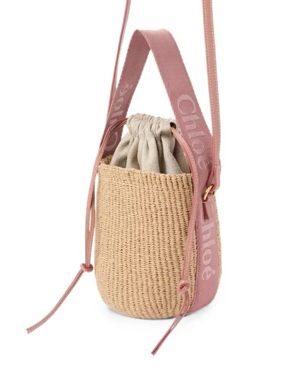 Chloé Woody Small Raffia Bucket Bag