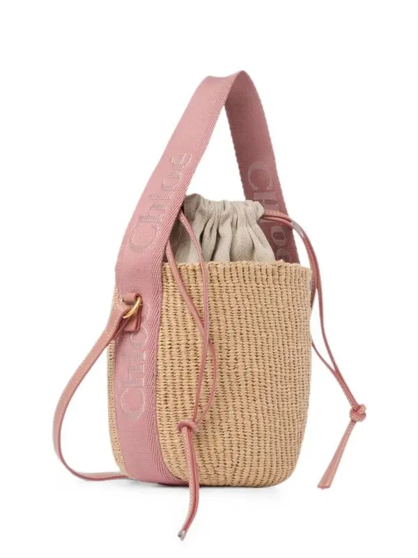 Chloé Woody Small Raffia Bucket Bag