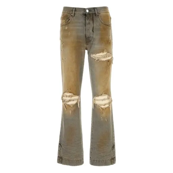 Amiri Grey Denim Bootcut Jeans