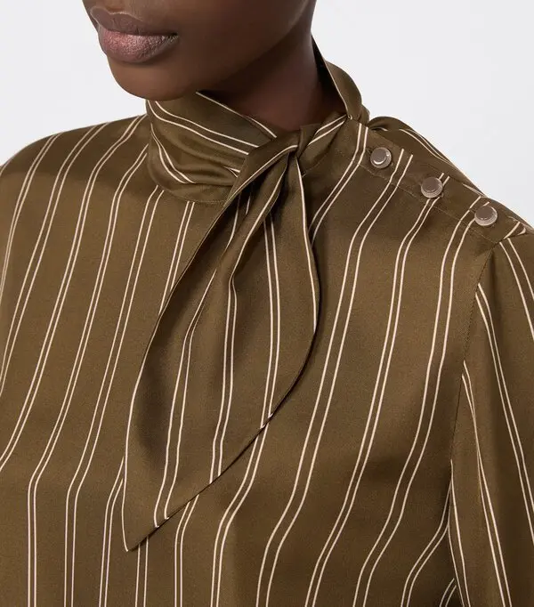 Max Mara Silk Stripe Blouse