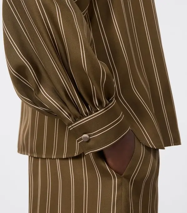 Max Mara Silk Stripe Blouse