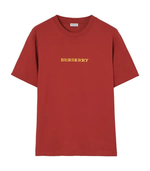 Burberry Cotton Heritage Logo T-shirt - Brown