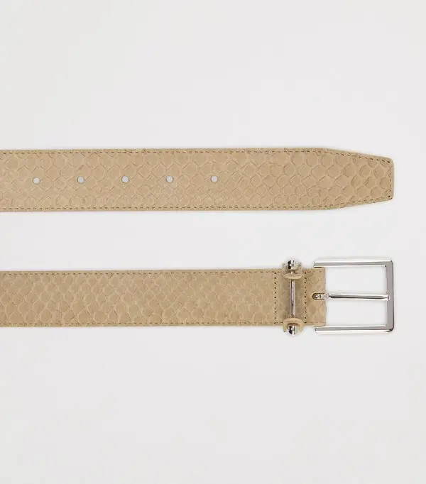 CHRISTIAN LOUBOUTIN Chambeliss Python Leather Belt