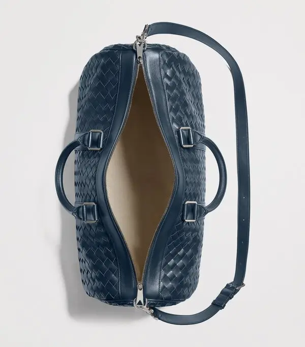 Bottega Veneta Leather Intrecciato Duffle Bag