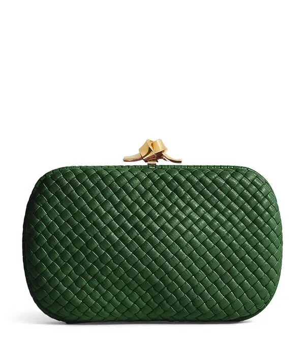 Bottega Veneta Leather Knot Minaudiere Clutch Bag