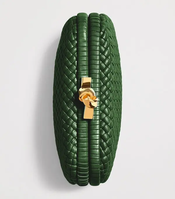 Bottega Veneta Leather Knot Minaudiere Clutch Bag