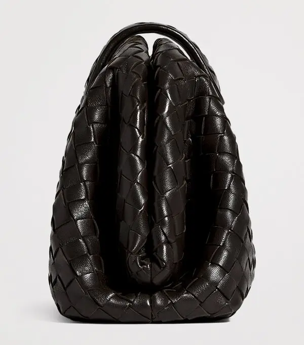 Bottega Veneta Small Leather Lauren 1980 Clutch Bag - Brown