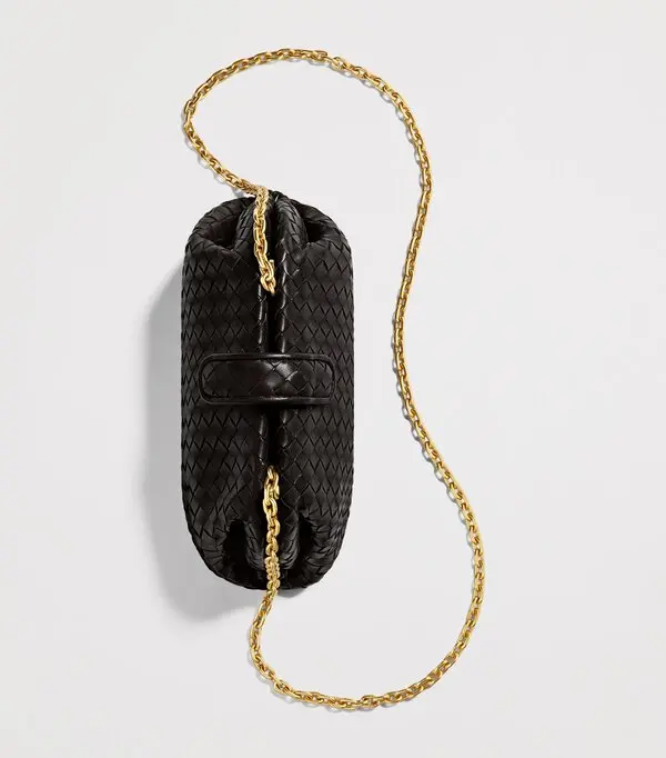 Bottega Veneta Small Leather Lauren 1980 Clutch Bag - Brown