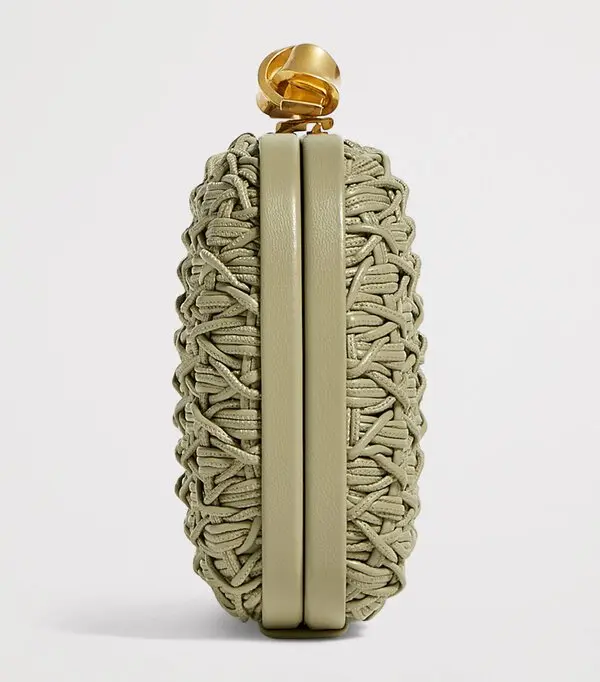 Bottega Veneta Leather Knot Minaudiere Clutch Bag