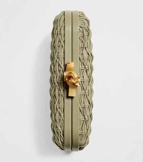 Bottega Veneta Leather Knot Minaudiere Clutch Bag