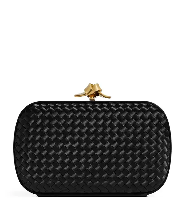 Bottega Veneta Satin Knot Minaudiere Clutch Bag