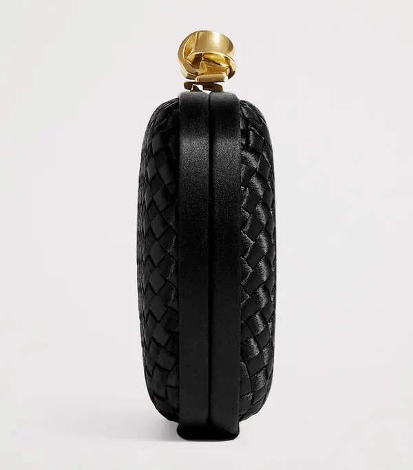 Bottega Veneta Satin Knot Minaudiere Clutch Bag