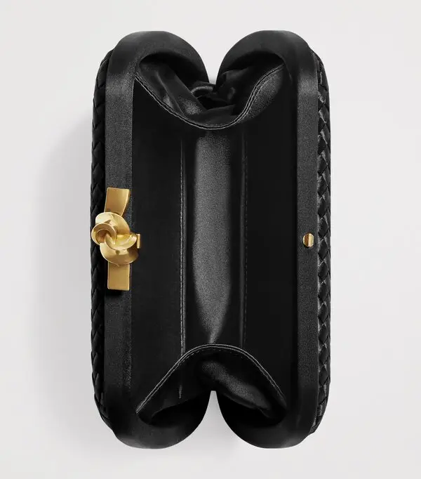 Bottega Veneta Satin Knot Minaudiere Clutch Bag