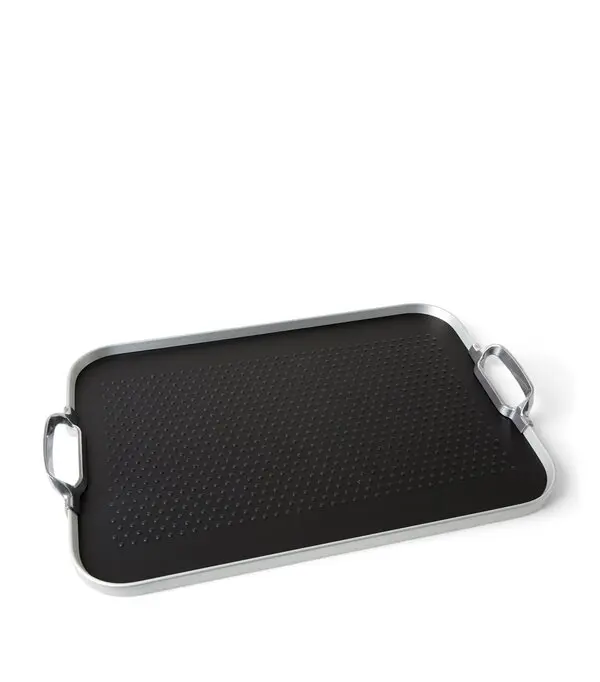 KAYMET Cut-out Serving Tray - Silver