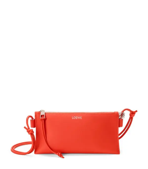Loewe Leather Joya Pouch - Orange