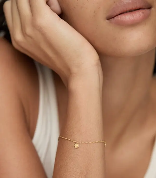Monica Vinader Vermeil Siren Muse Station Chain Bracelet - Gold