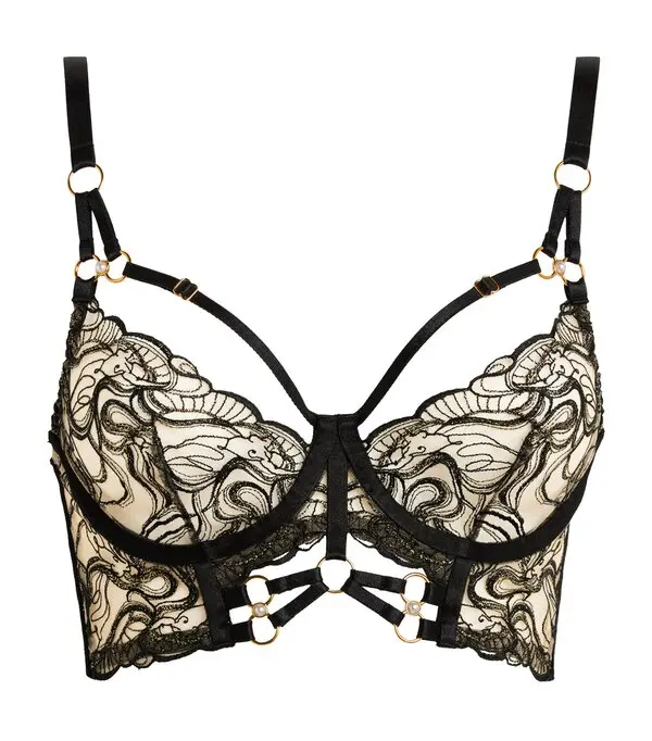 BORDELLE Pearl Bodice Bra - Black