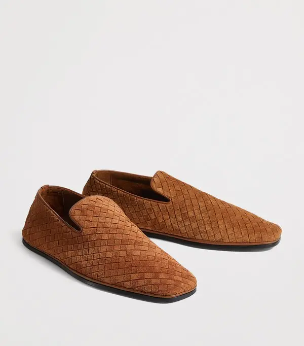 Bottega Veneta Suede Palazzo Slippers