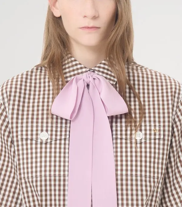 Valentino Garavani Cotton Check Mini Dress