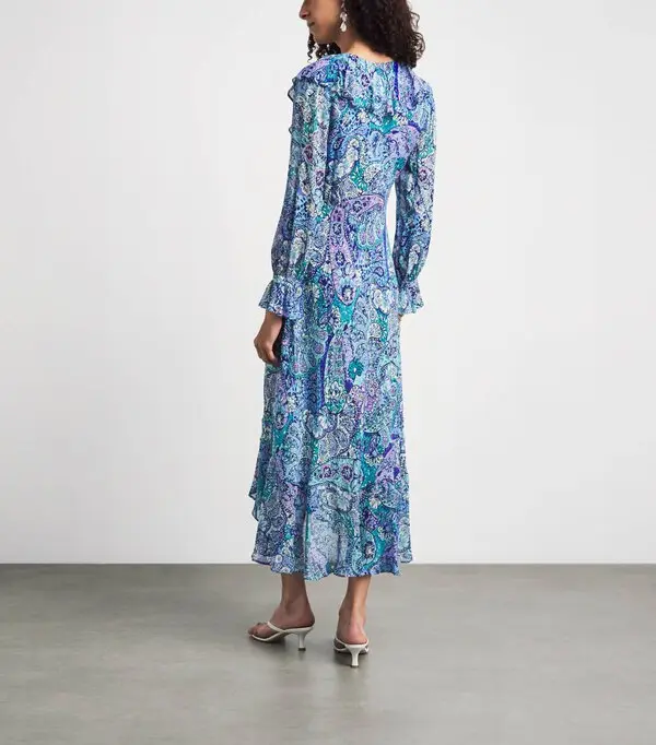 Rixo Silk Gracye Midi Dress