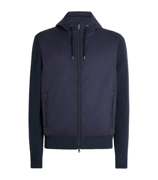 Herno Wool Hybrid Jacket - Blue