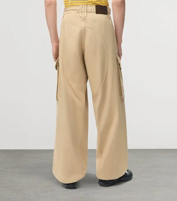 Loewe Cotton Pleated Cargo Trousers