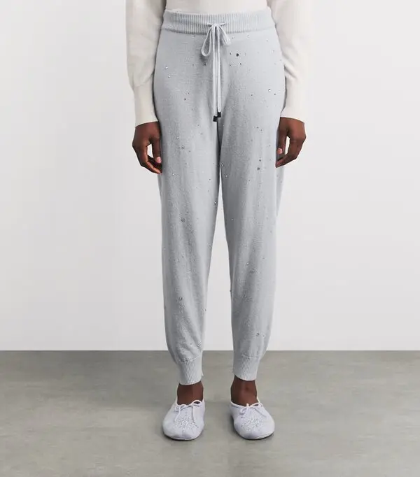 WILLIAM SHARP Cashmere Crystal-embellished Sweatpants