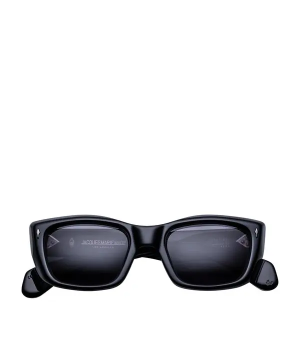 JACQUES MARIE MAGE Corniche Rectangle Sunglasses - Black