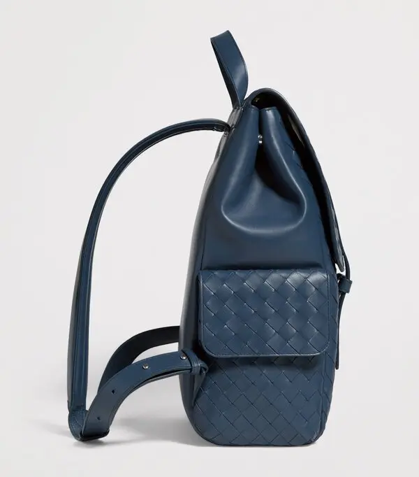 Bottega Veneta Leather Intrecciato Backpack