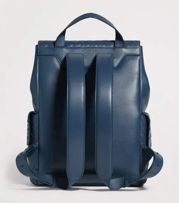 Bottega Veneta Leather Intrecciato Backpack