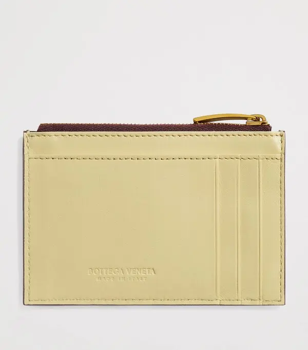 Bottega Veneta Leather Zipped Card Case