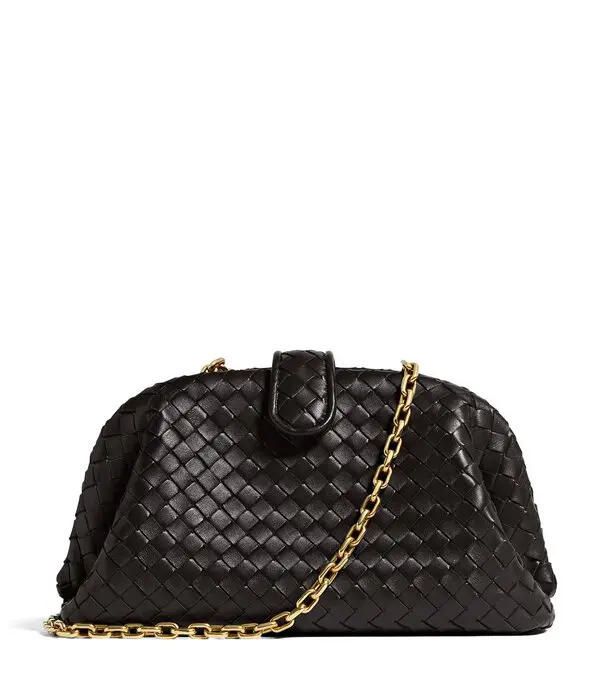 Bottega Veneta Small Leather Lauren 1980 Clutch Bag - Brown
