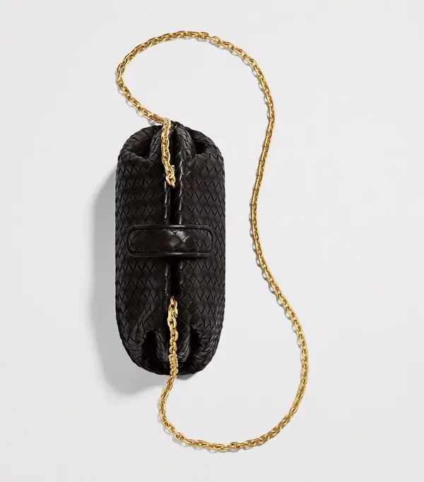 Bottega Veneta Small Leather Lauren 1980 Clutch Bag - Brown