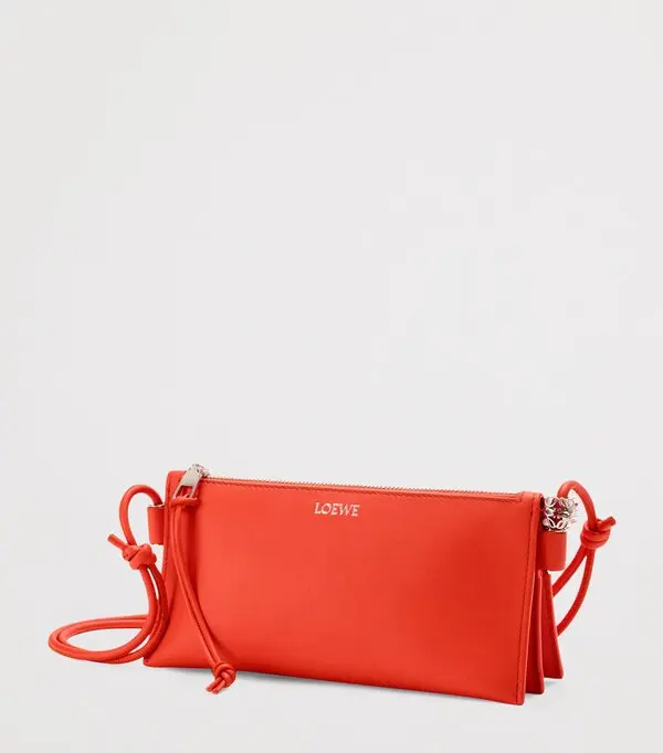 Loewe Leather Joya Pouch - Orange