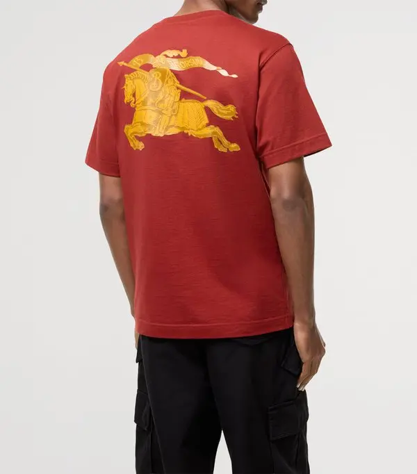 Burberry Cotton Heritage Logo T-shirt - Brown
