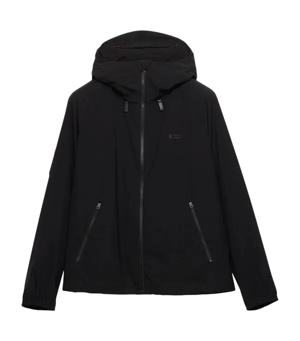 Prada Re-nylon Hooded Jacket With Tonal Logo
