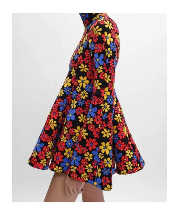 Celine Midi Dress In Polyamide Jacquard