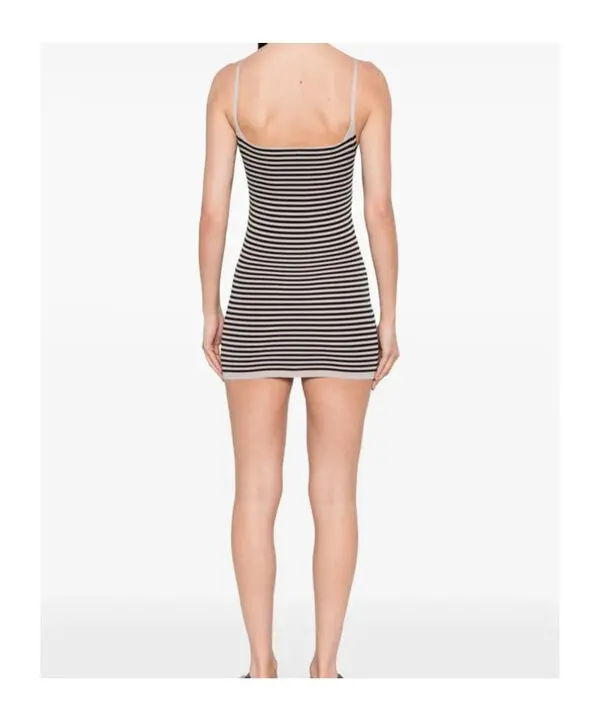 Gimaguas Striped Suspender Mini Dress