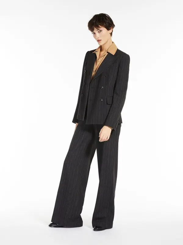 Max Mara Pinstriped Double-breasted Blazer