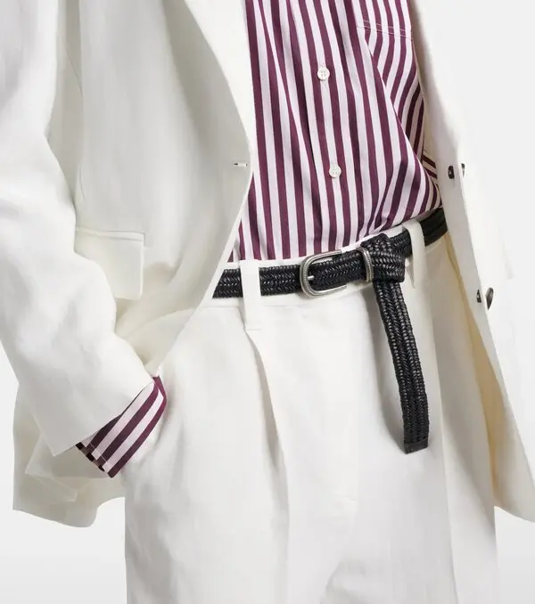 Brunello Cucinelli Braided Leather Belt