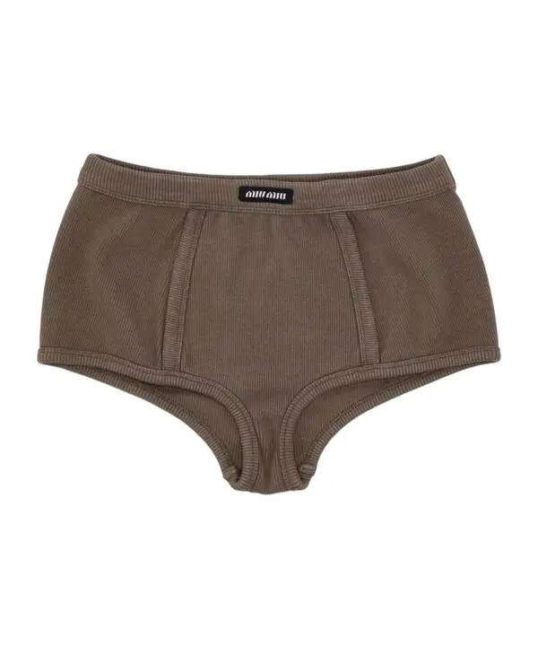 Miu Miu Ribbed Boxer Shorts