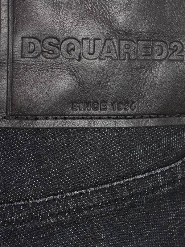 Dsquared2 Distressed Logo Patch Jeans