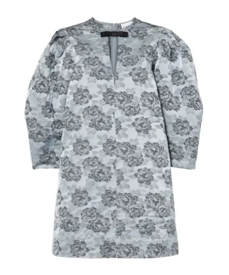 GANNI Floral Jacquard Minidress