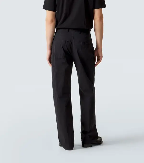 Dries Van Noten Cotton Straight Pants