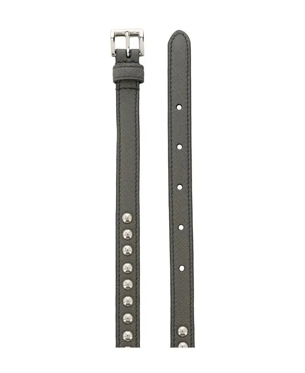 Prada Stud Detail Belt