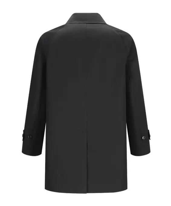 Burberry Short Camden Heritage Car Coat - Black