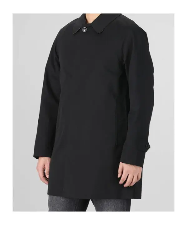 Burberry Short Camden Heritage Car Coat - Black