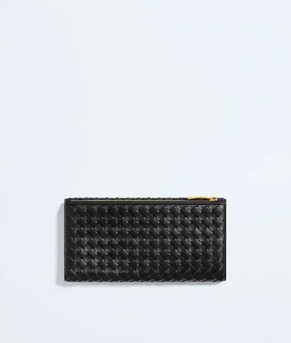 Bottega Veneta Intrecciato Piccolo Long Wallet With Flap