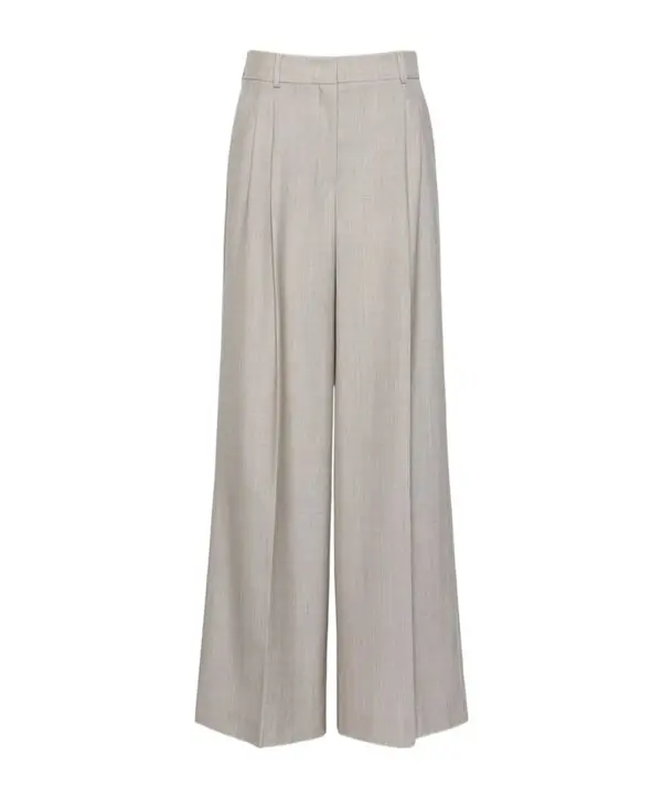 Max Mara Ovvio Wide-leg Pants - Hazelnut Brown